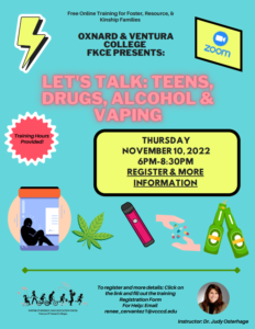 Let's Talk: Teens, Drugs, Alcohol & Vaping - Kids and Families Together